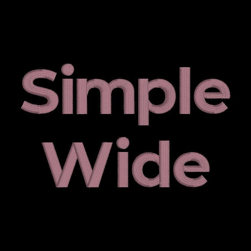 Simple Wide Machine Embroidery Font: Native BX, Stitch Files (digital ...