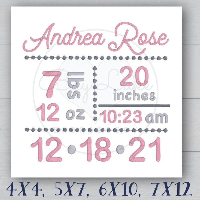 Deer Baby Birth Stat Sign - Etsy