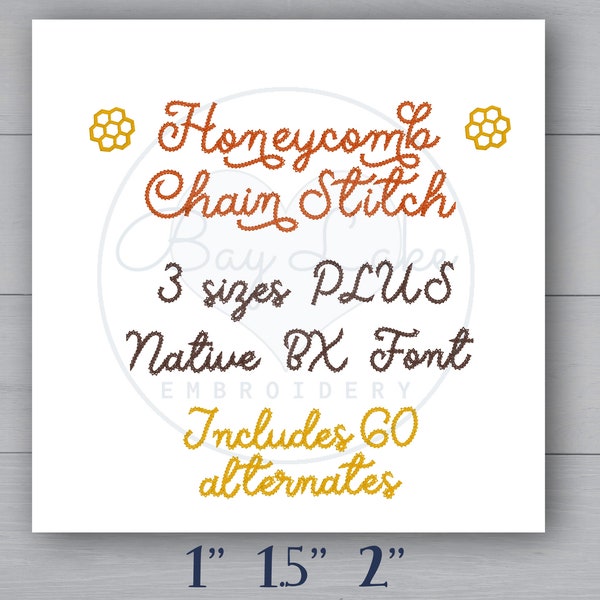 Rope Font Embroidery - Etsy