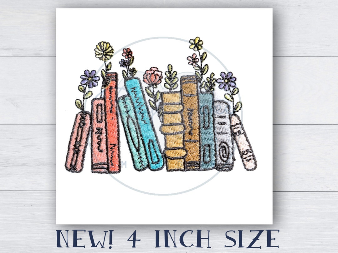 Book Embroidery Design FOUR INCH Machine Embroidery Digital Pattern ...
