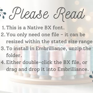 Calista Signature Embroidery Font: Native BX + Stitch Files (digital ...