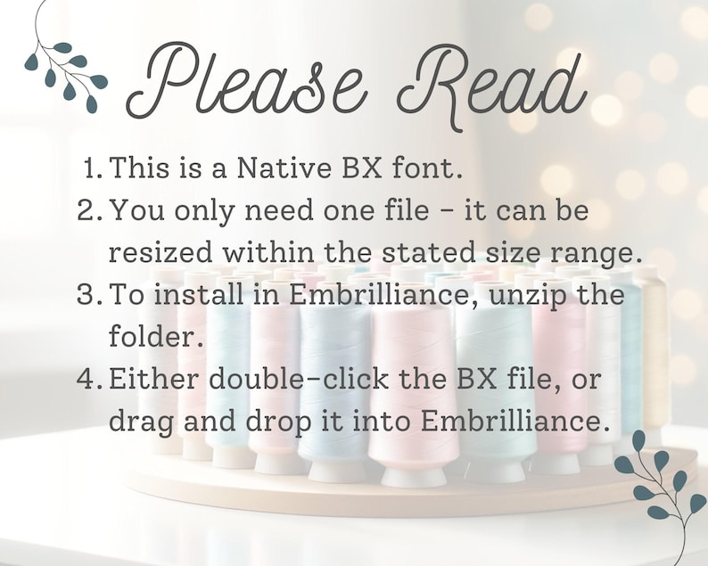 Fuente de bordado Amalie Script: Native BX + Archivos de puntada ...