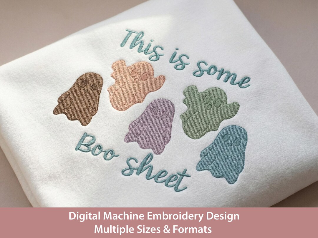Ghost Machine Embroidery Design: Boo Sheet Series (digital Download) - Etsy