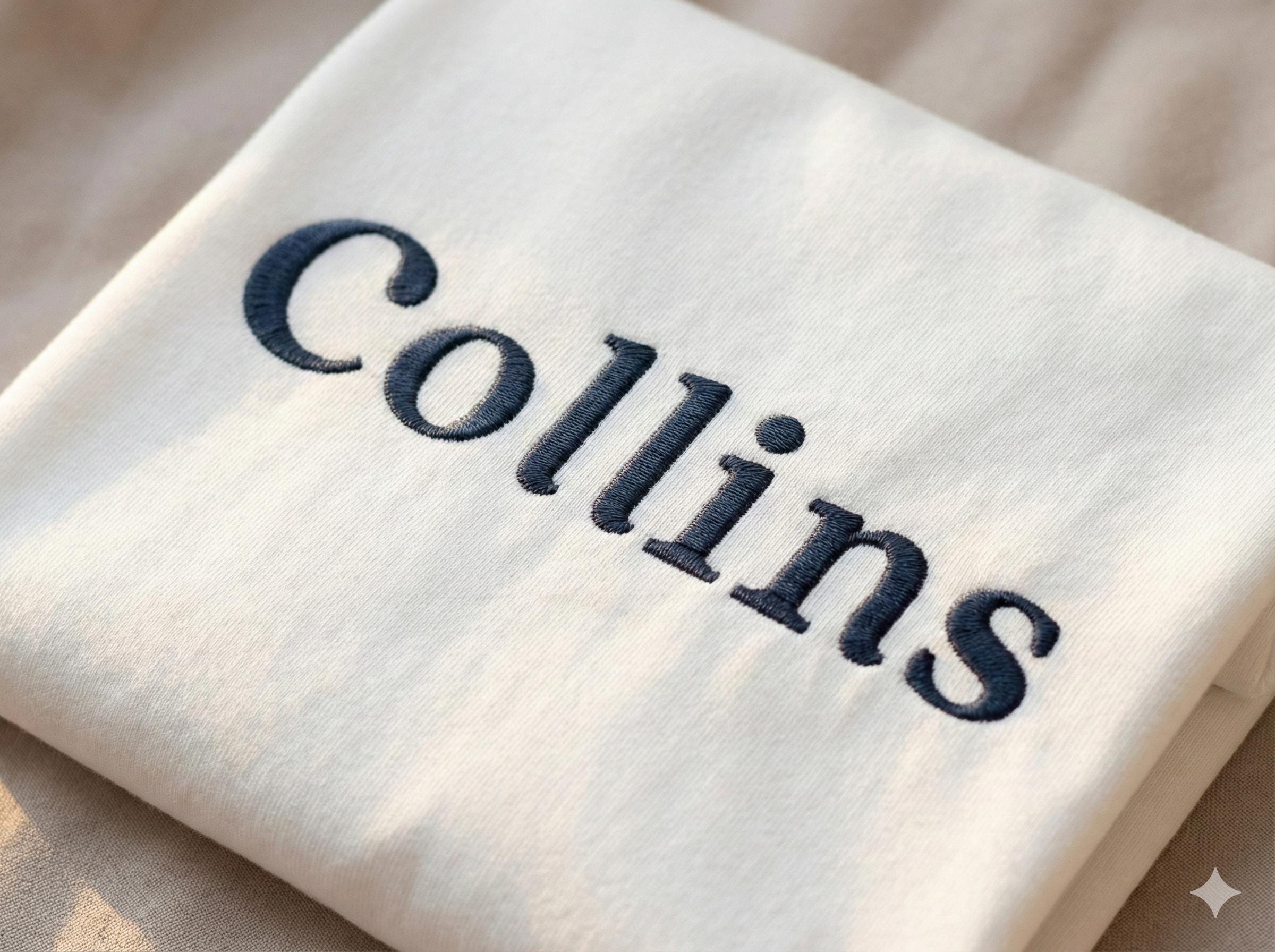 Collins Embroidery Font: Native BX Format (digital Download) - Etsy