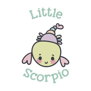 Scorpio Zodiac Sign Machine Embroidery Design Digital Download Sketch ...