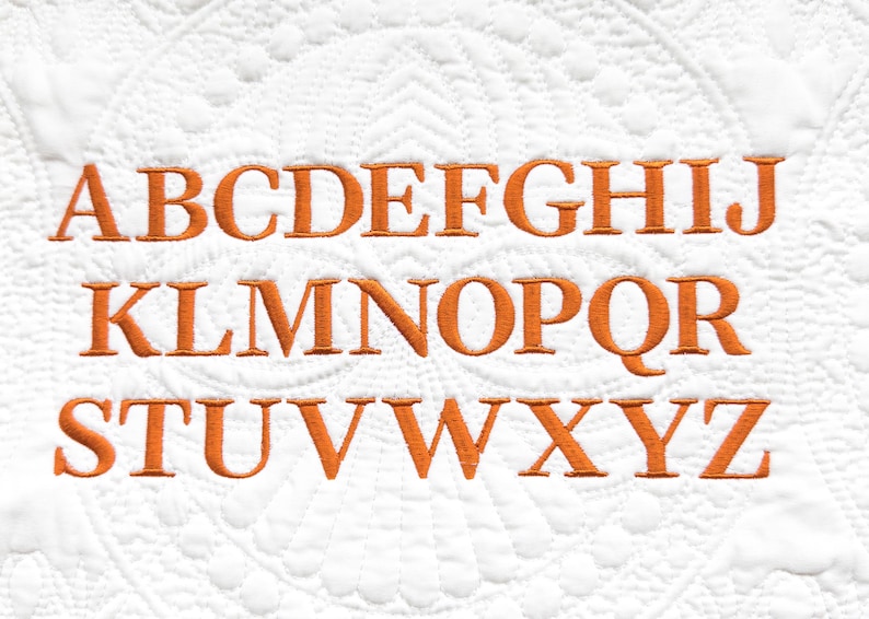 Classic Book Machine Embroidery Font: Native BX + Satin Stitch Font - Etsy