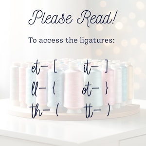 Calista Signature Embroidery Font: Native BX + Stitch Files (digital ...