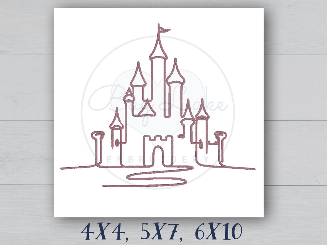 Fairy Tale Castle Embroidery Design Quick Stitch Magic Kingdom Fantasy ...