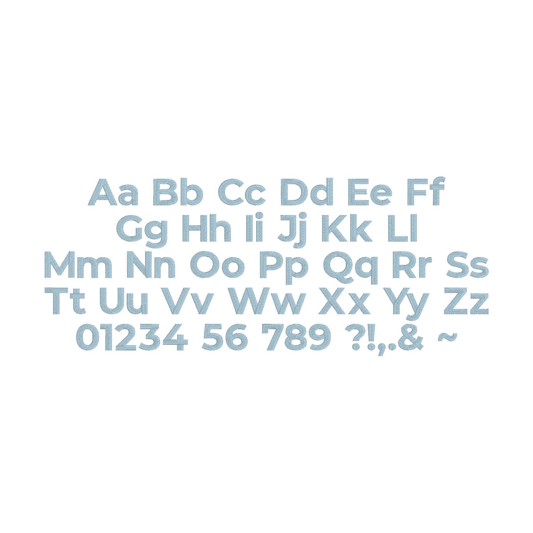 Simple Wide Machine Embroidery Font: Native BX, Stitch Files (digital ...