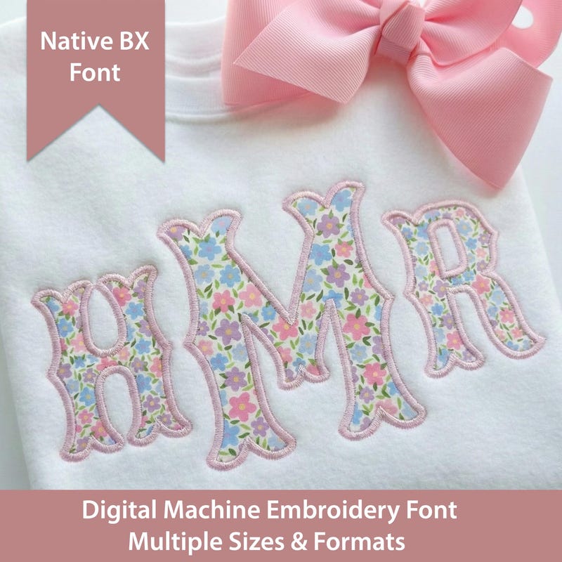 Embroidery Fonts Preppy - Etsy