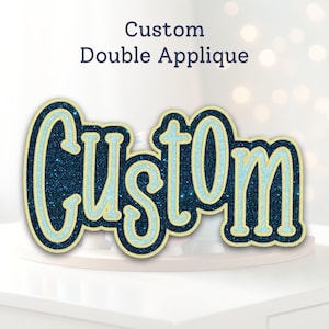 Custom Double Applique Embroidery Design: Made to Order (digital File ...