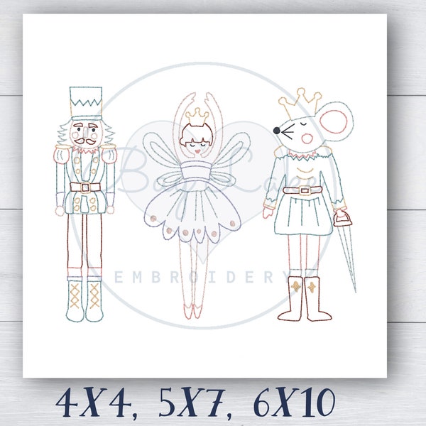 Machine Embroidery Nutcracker Ballet Designs - Etsy