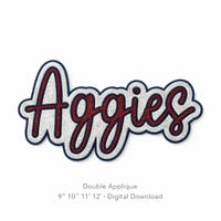Aggies Glitter Iron on Patch - Etsy