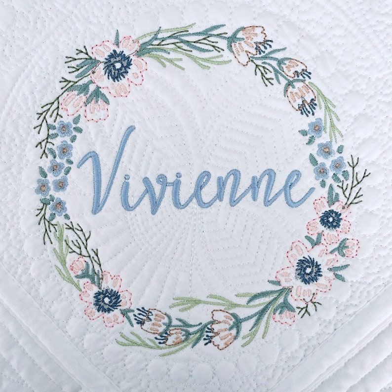 Personalized Baby Blanket sunday Afternoon Floral | Etsy