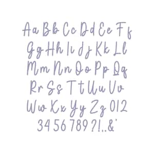 Calista Signature Embroidery Font: Native BX + Stitch Files (digital ...