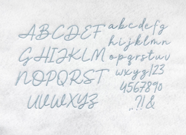 Brittney Signature Script Embroidery Font: Native BX + Stitch Files ...