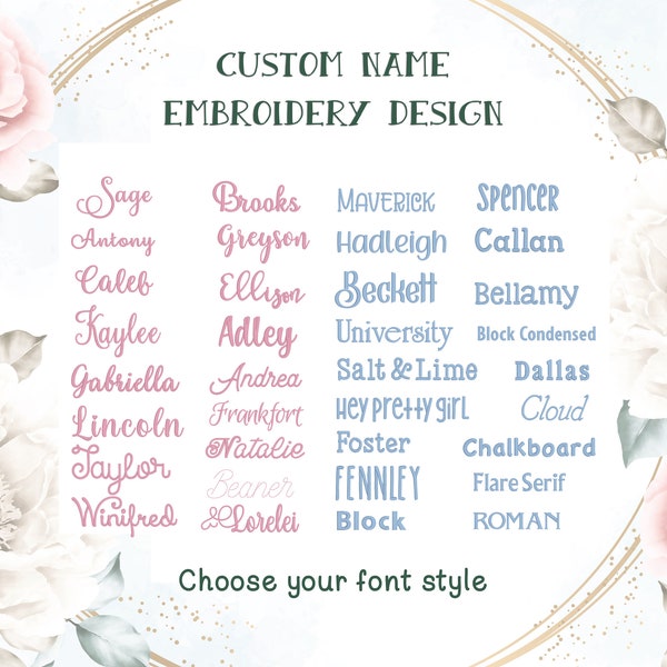 Personalized Embroidery - Etsy