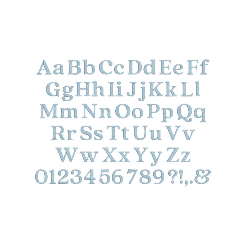 Collins Embroidery Font: Native BX Format (digital Download) - Etsy