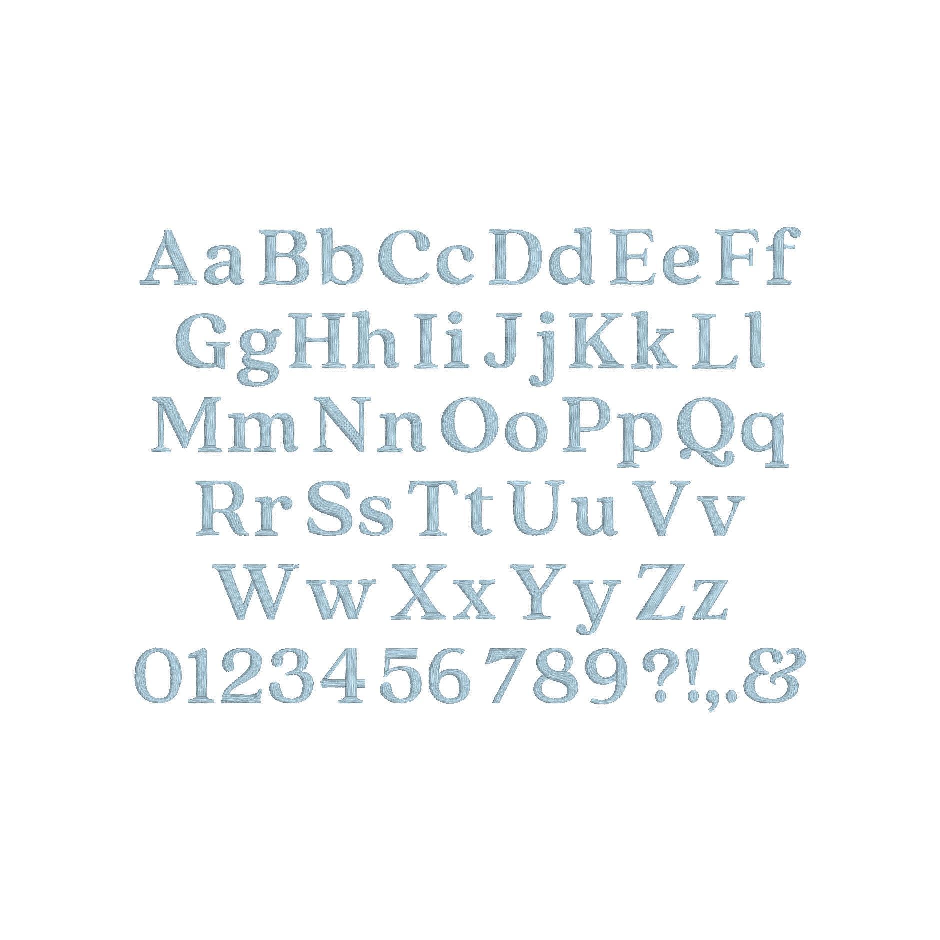 Collins Embroidery Font: Native BX Format (digital Download) - Etsy