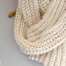Big Knit Scarf, Oversized Knit Scarf Pattern, Easy Knit Scarf Pattern ...