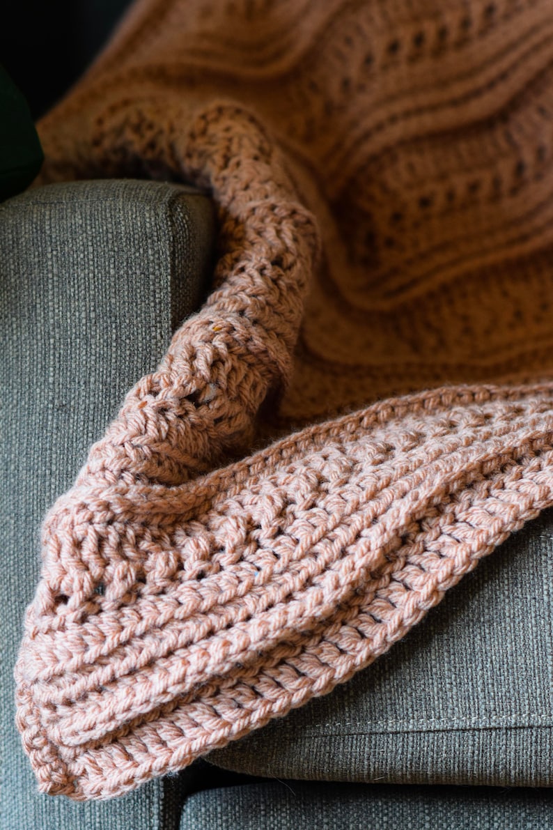 Colorado Throw Blanket Crochet Pattern Crocheted Blanket - Etsy