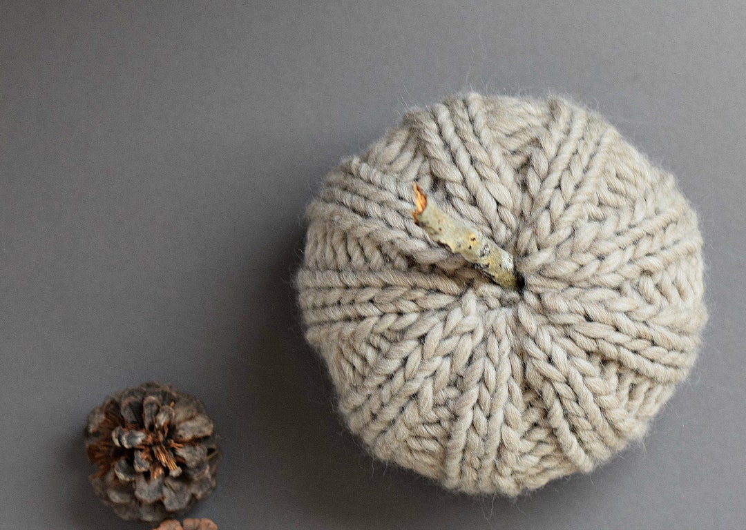 Chunky Knit Pumpkin Pattern, Beginner Halloween Decor (PDF Pattern) - Etsy
