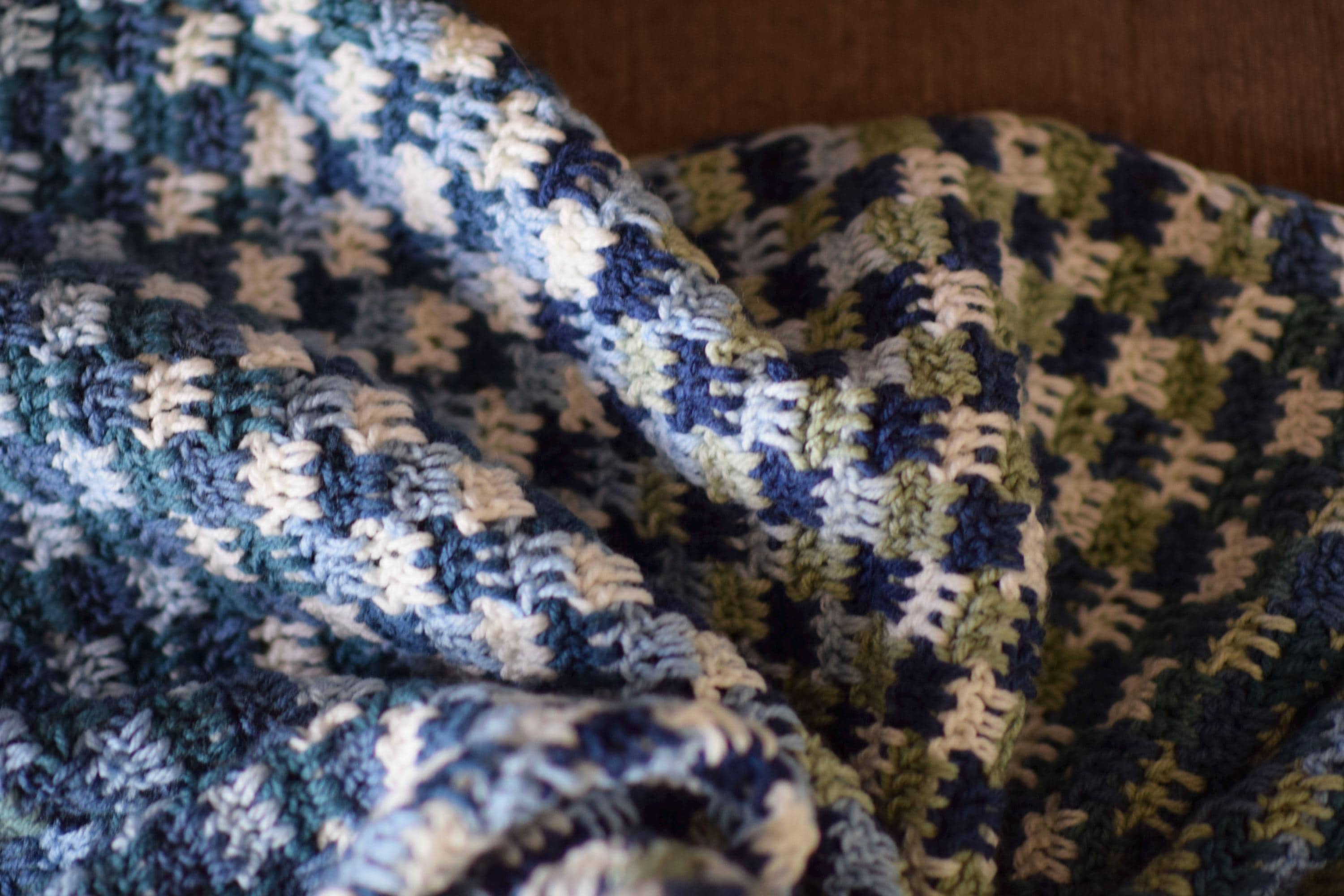 Checker Blanket Crochet Pattern, River Run Blanket, Plaid Blanket Crochet Pattern, Checkerboard ...