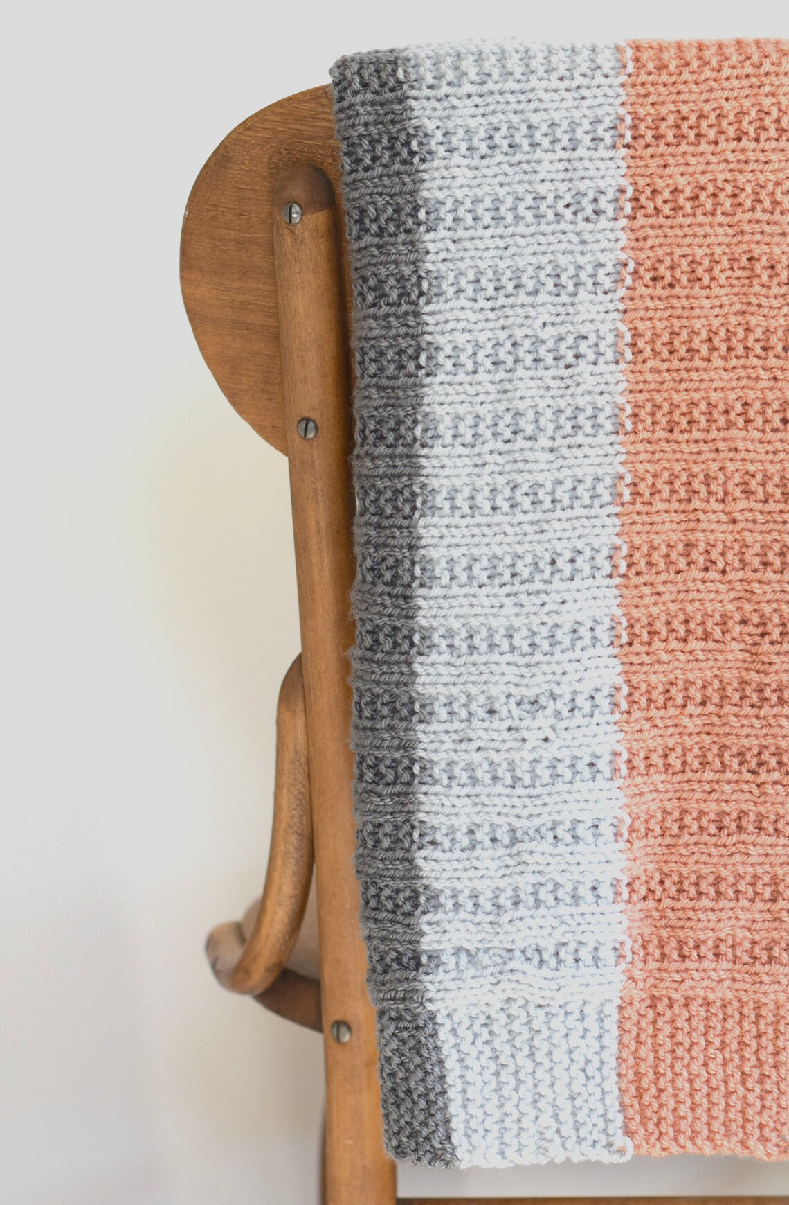 Mae Ribbed Blanket Knitting Pattern, Easy Knit Baby Blanket Pattern ...