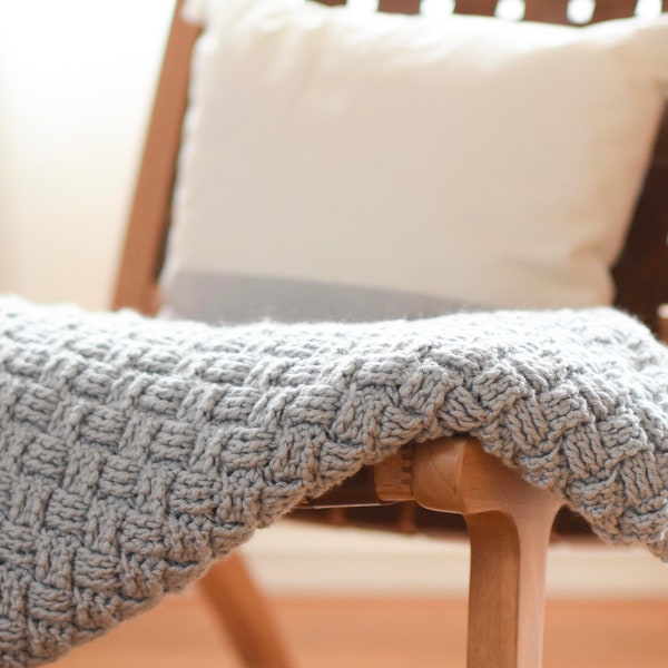 Basket Weave Crochet Pattern Afghan - Etsy