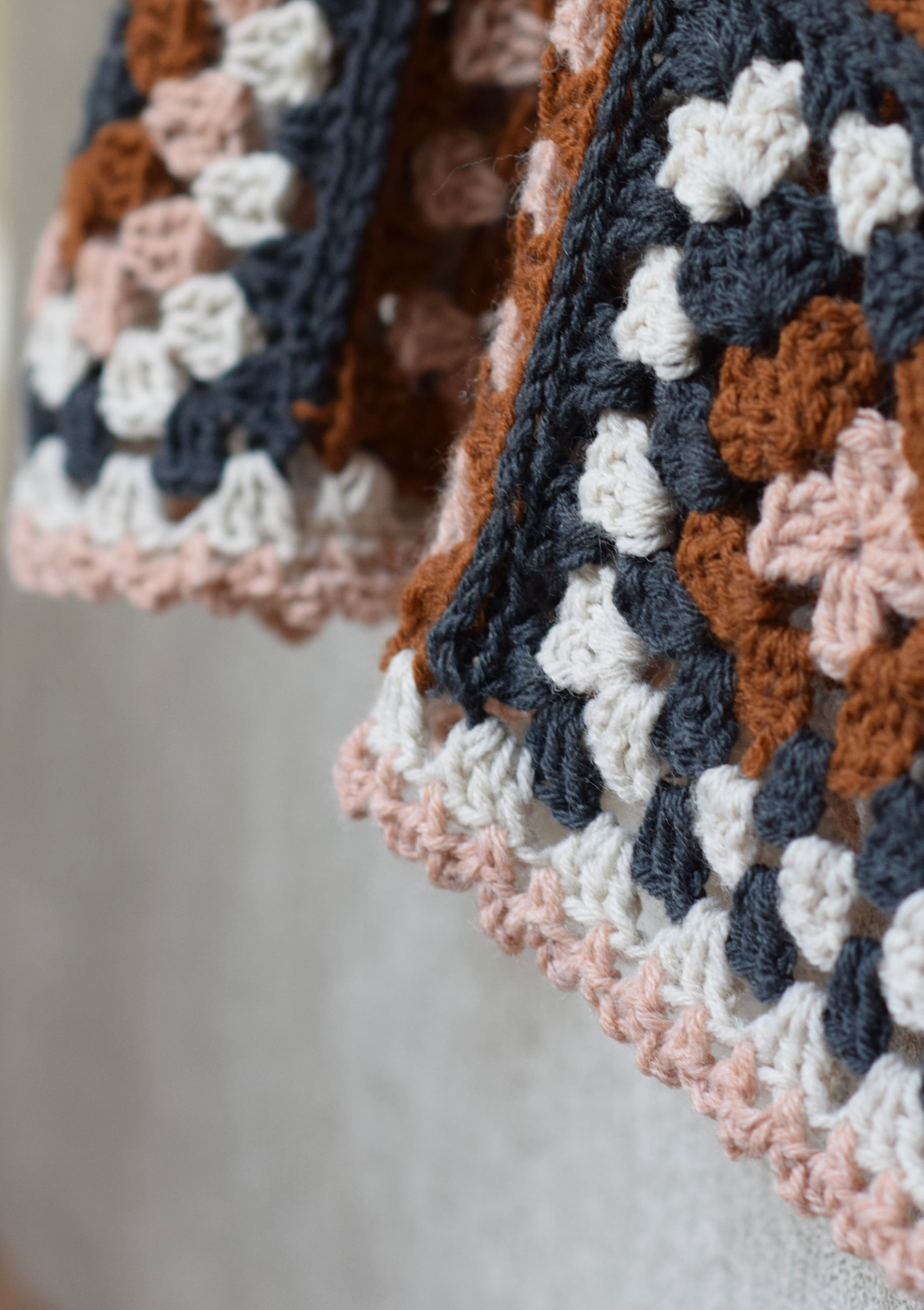 Granny Square Blanket, Nora Granny Square Throw Blanket Pattern, Granny ...