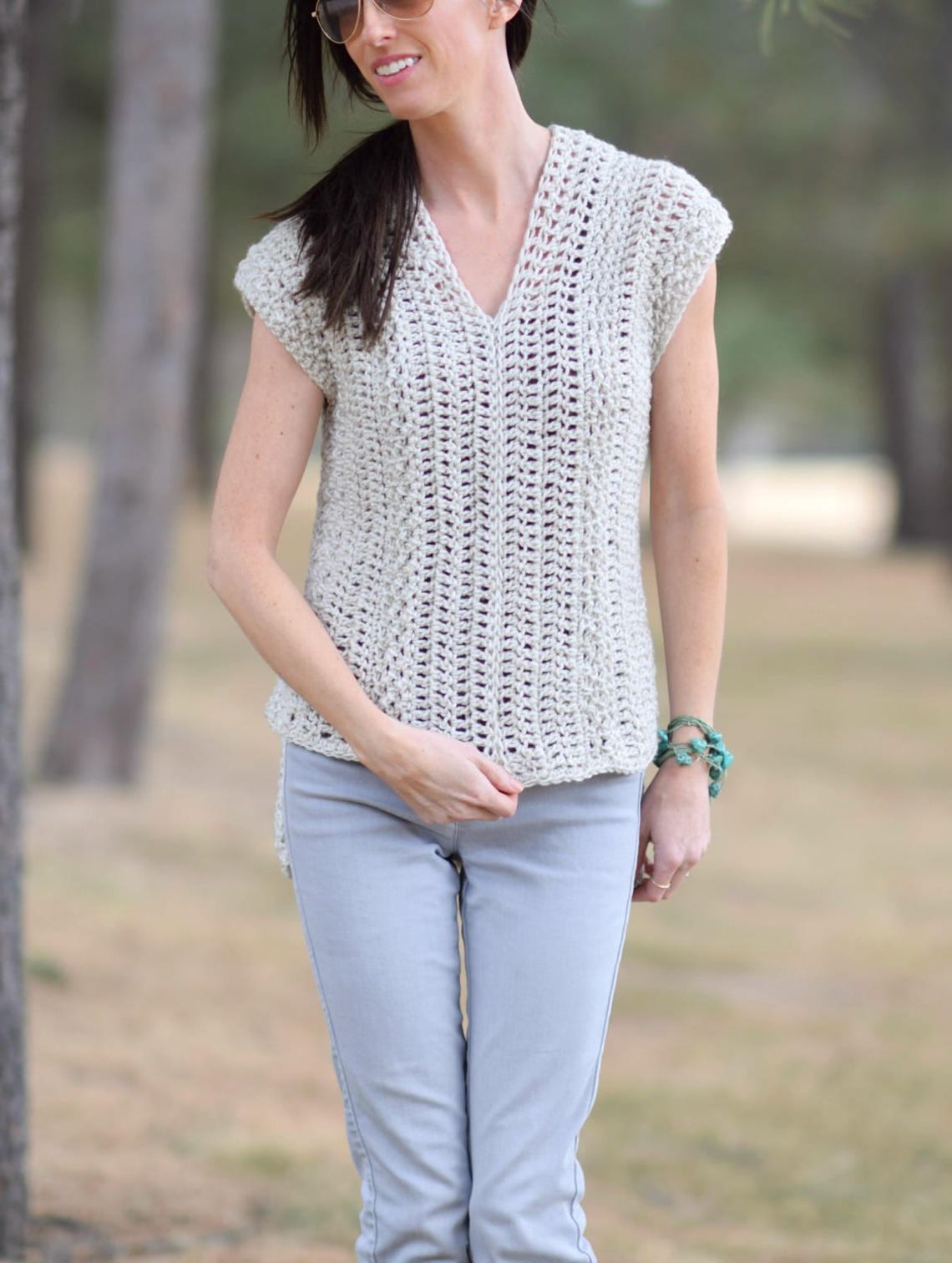 Crochet Shirt Pattern, Crocheted Poncho Pattern, Crocheted Cover Up ...