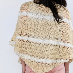 Triangle Wrap Top Knitting Pattern, Beginner Triangle Shawl Pattern ...