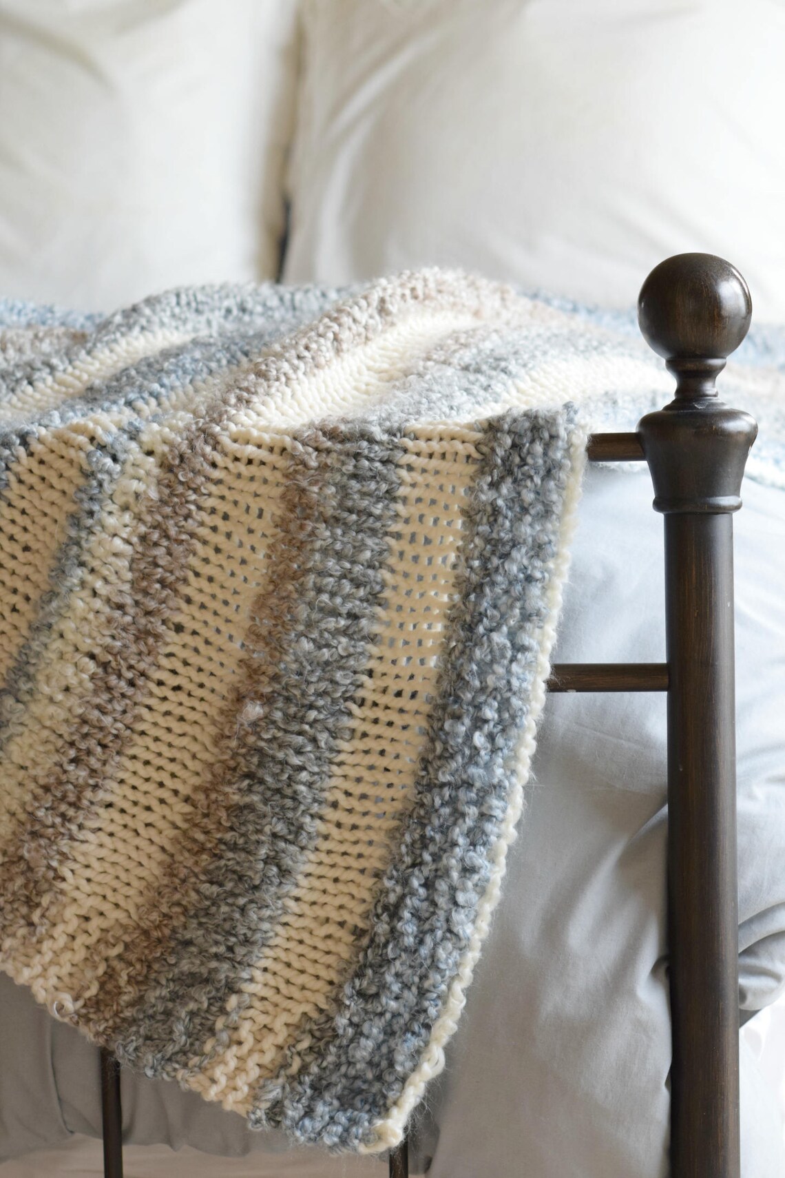 Quick Knit Throw Blanket Pattern, Easy Knit Throw Blanket, Small Knit ...
