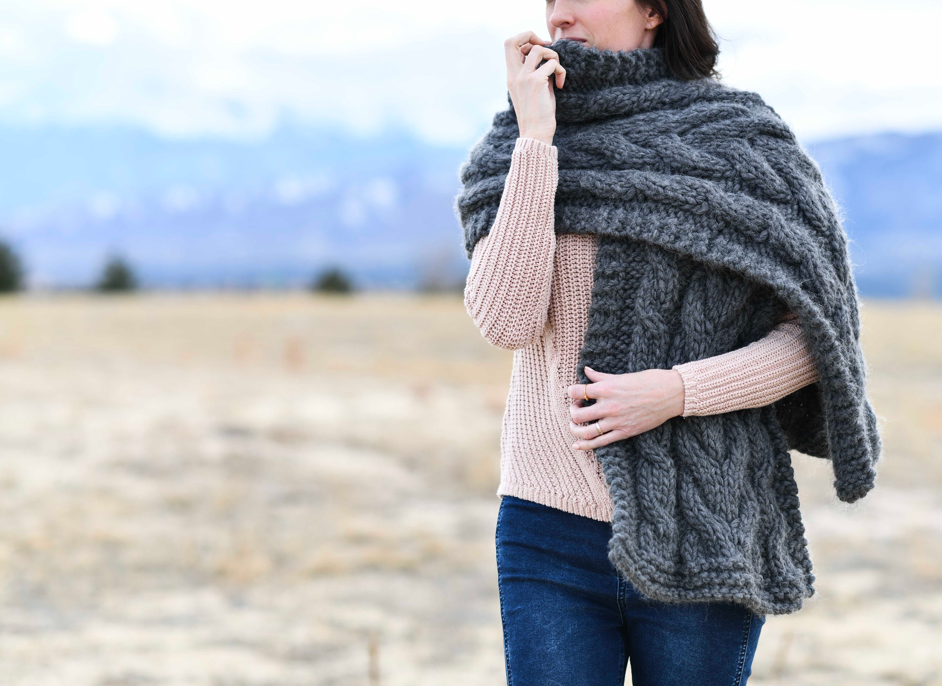 Cable Knit Shawl Pattern SHAWLS & WRAPS Westknits
