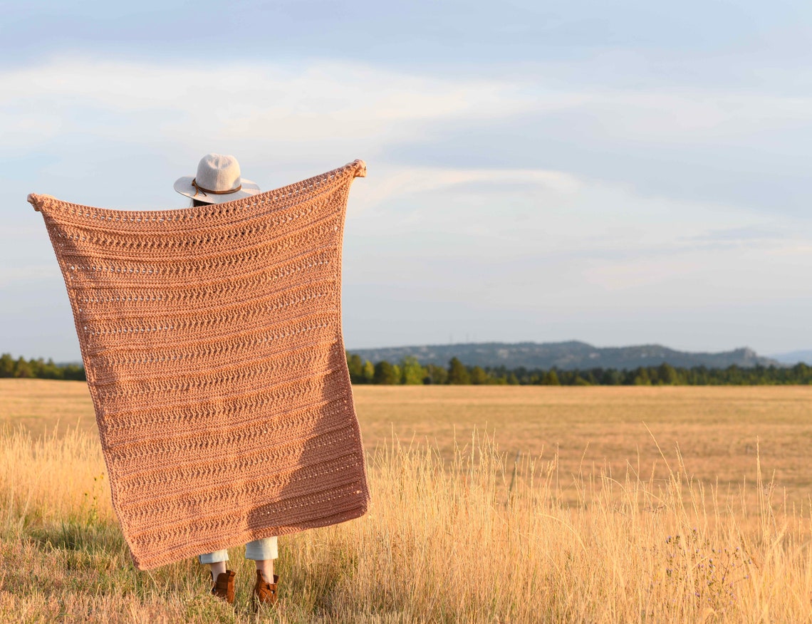 Colorado Throw Blanket Crochet Pattern Crocheted Blanket - Etsy
