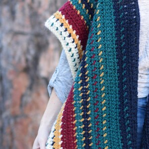 Crocheted Ruana Pattern, Serape Crochet Pattern, Crocheted Poncho ...