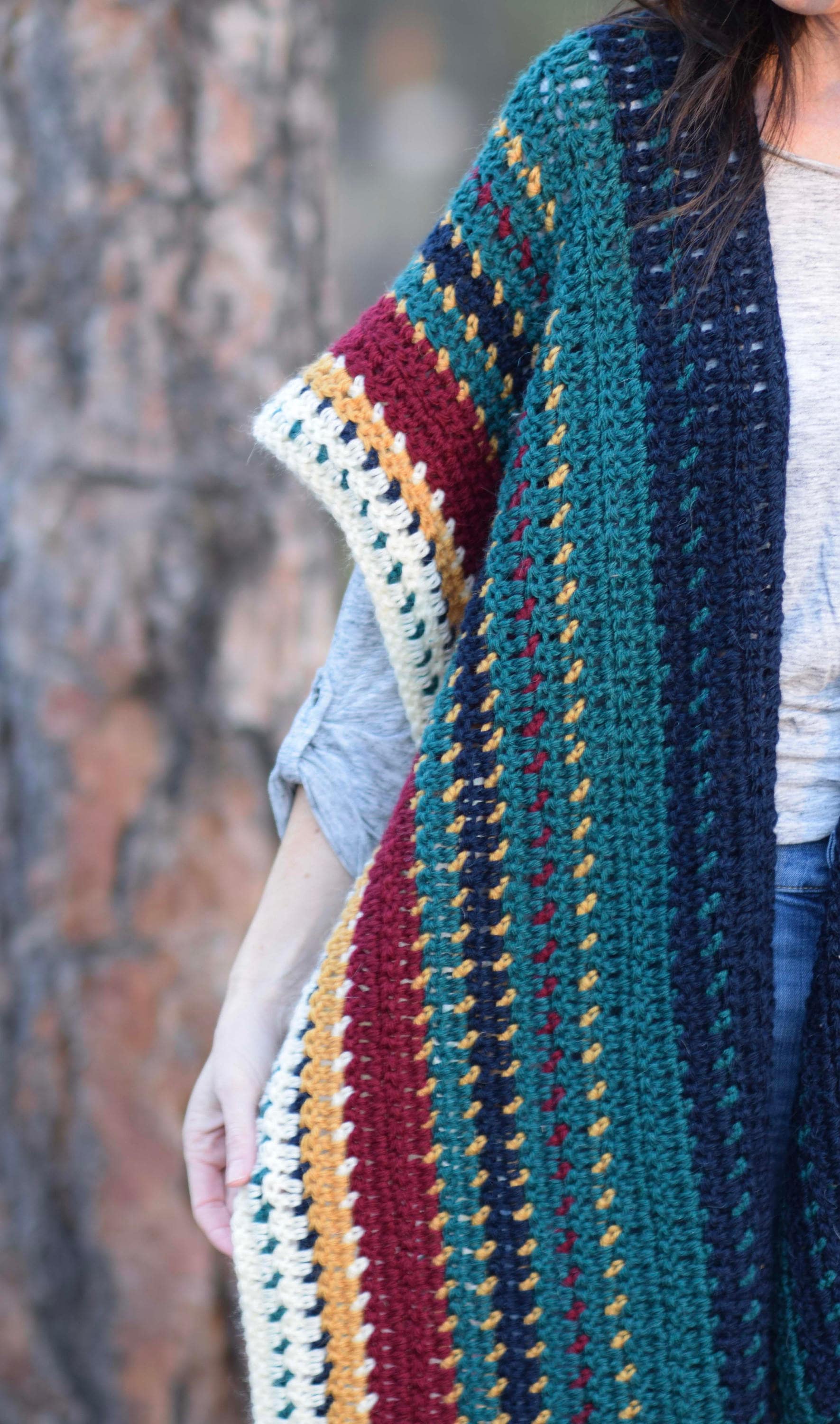 Crocheted Ruana Pattern Serape Crochet Pattern Crocheted - Etsy