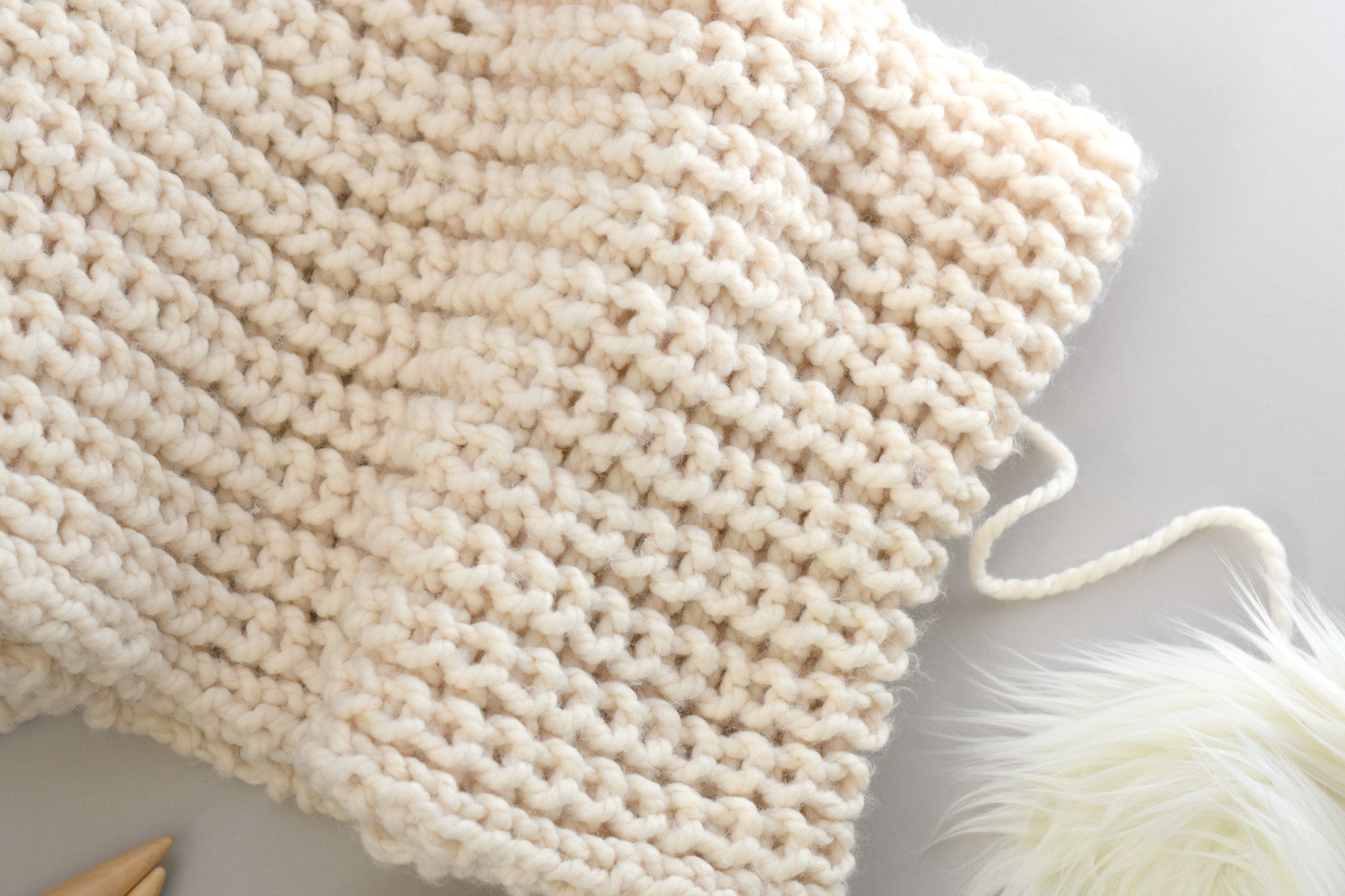 Big Knit Scarf, Oversized Knit Scarf Pattern, Easy Knit Scarf Pattern ...