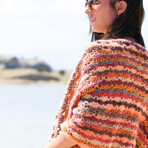Isla Scalloped Crochet Wrap Pattern, Fall Shells Shawl (PDF Pattern) - Etsy