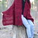Merlot Wrap Knitting Pattern, Knit Shawl Pattern, Blanket Scarf ...