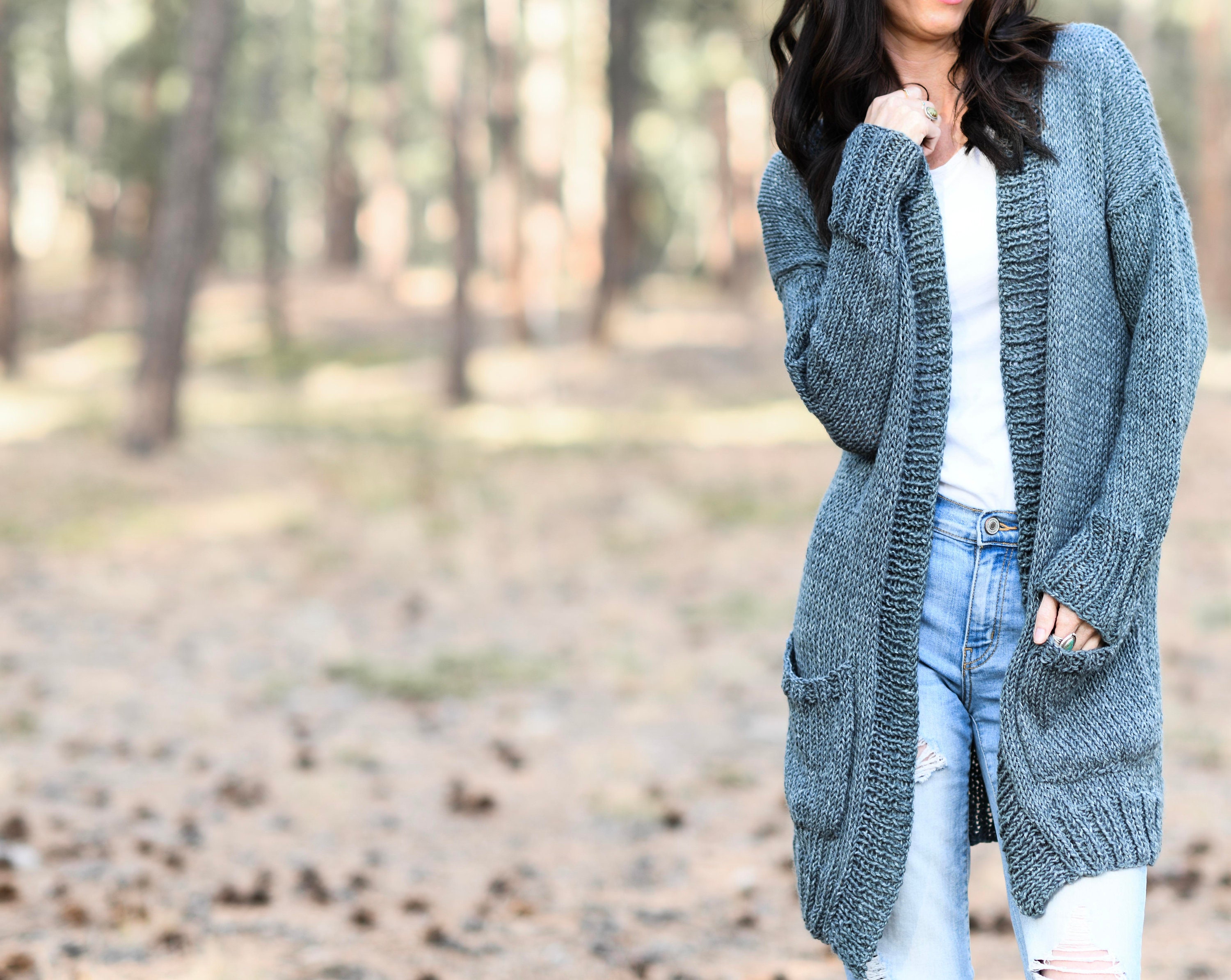 My Comfiest Cardigan Knitting Pattern, Easy Knitting Pattern Cardigan ...