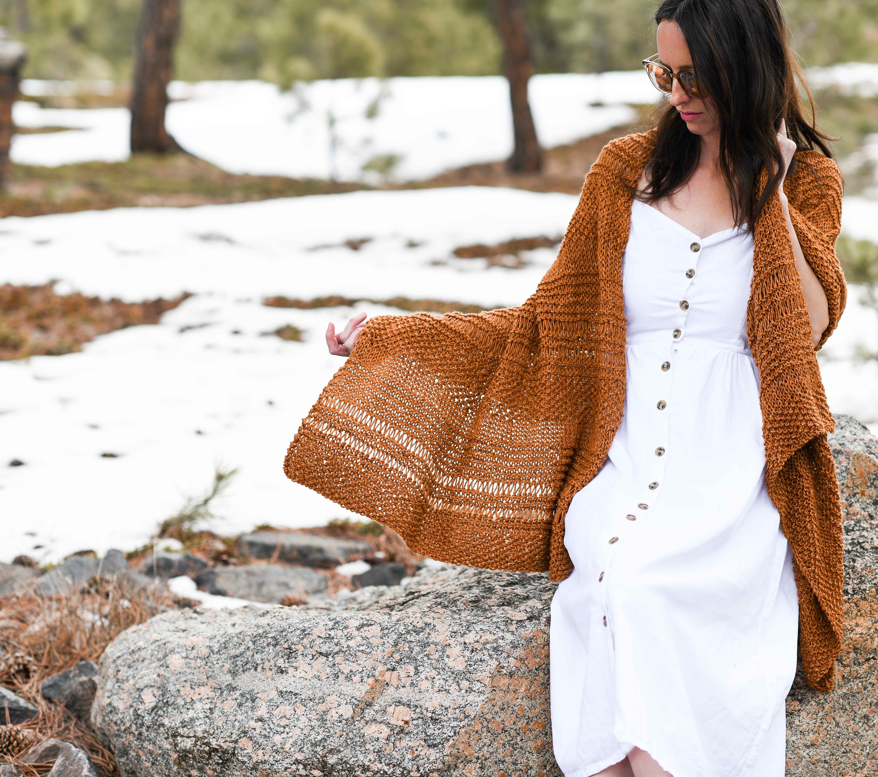 Cosmos Textured Wrap Knitting Pattern Easy Shawl Knitting | Etsy