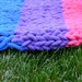 How to Make Loop Yarn Blanket, Rainbow Blanket Loop Yarn Tutorial, No ...