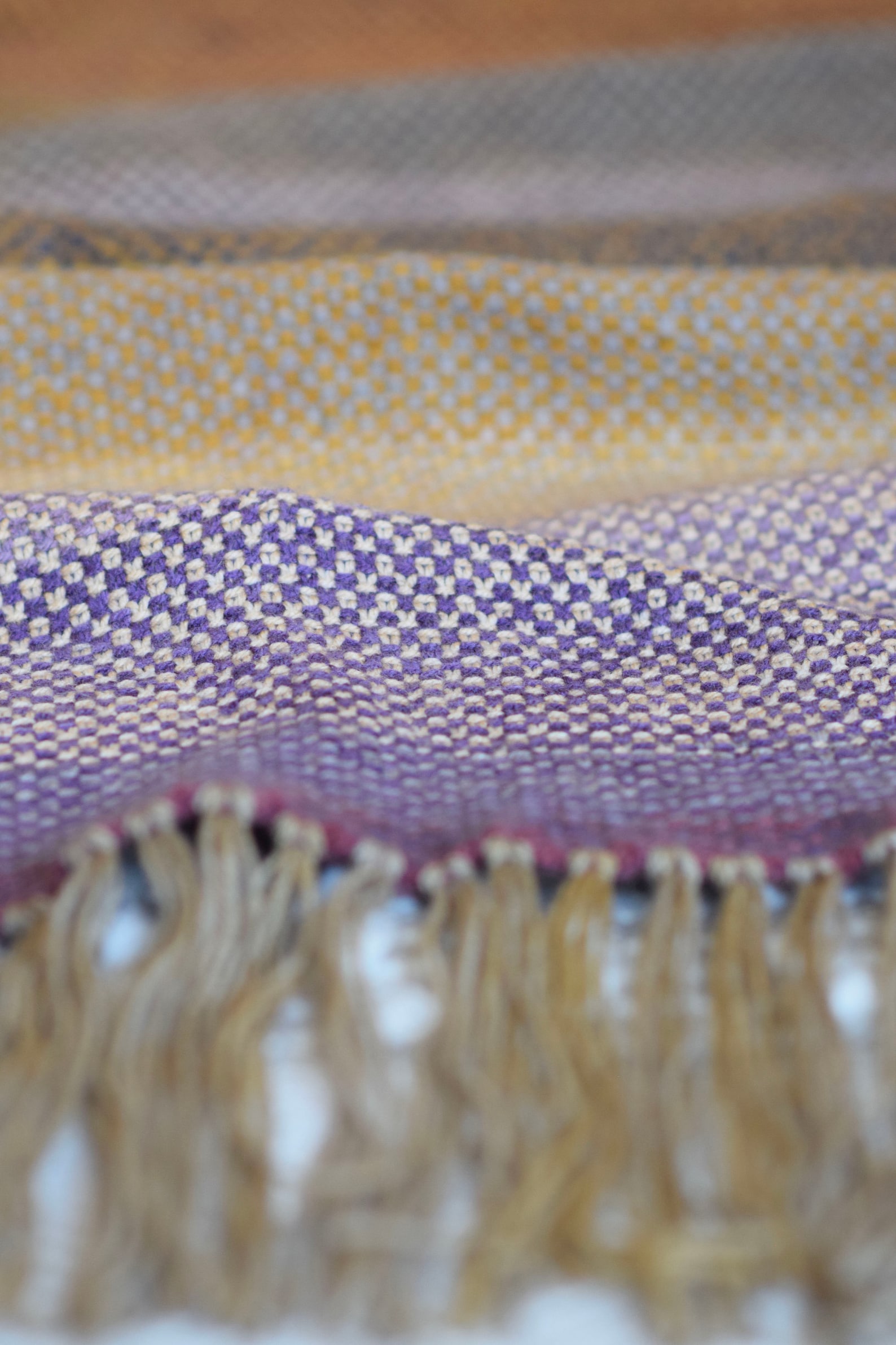 KNIT "woven-look" Throw Blanket Knitting Pattern, Colorful Blanket Knit ...