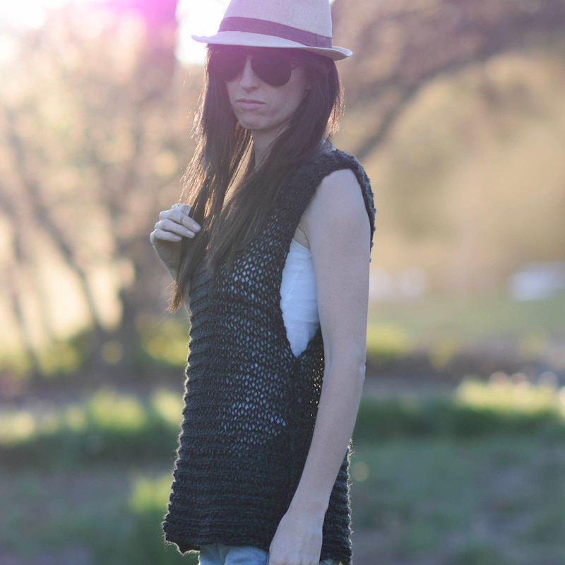 Hand Knit Tank Top - Etsy