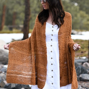 Cosmos Textured Wrap Knitting Pattern, Easy Shawl Knitting Pattern ...
