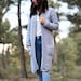 Long Crocheted Cardigan, Autumn Duster Cardigan Crochet Pattern, Easy ...