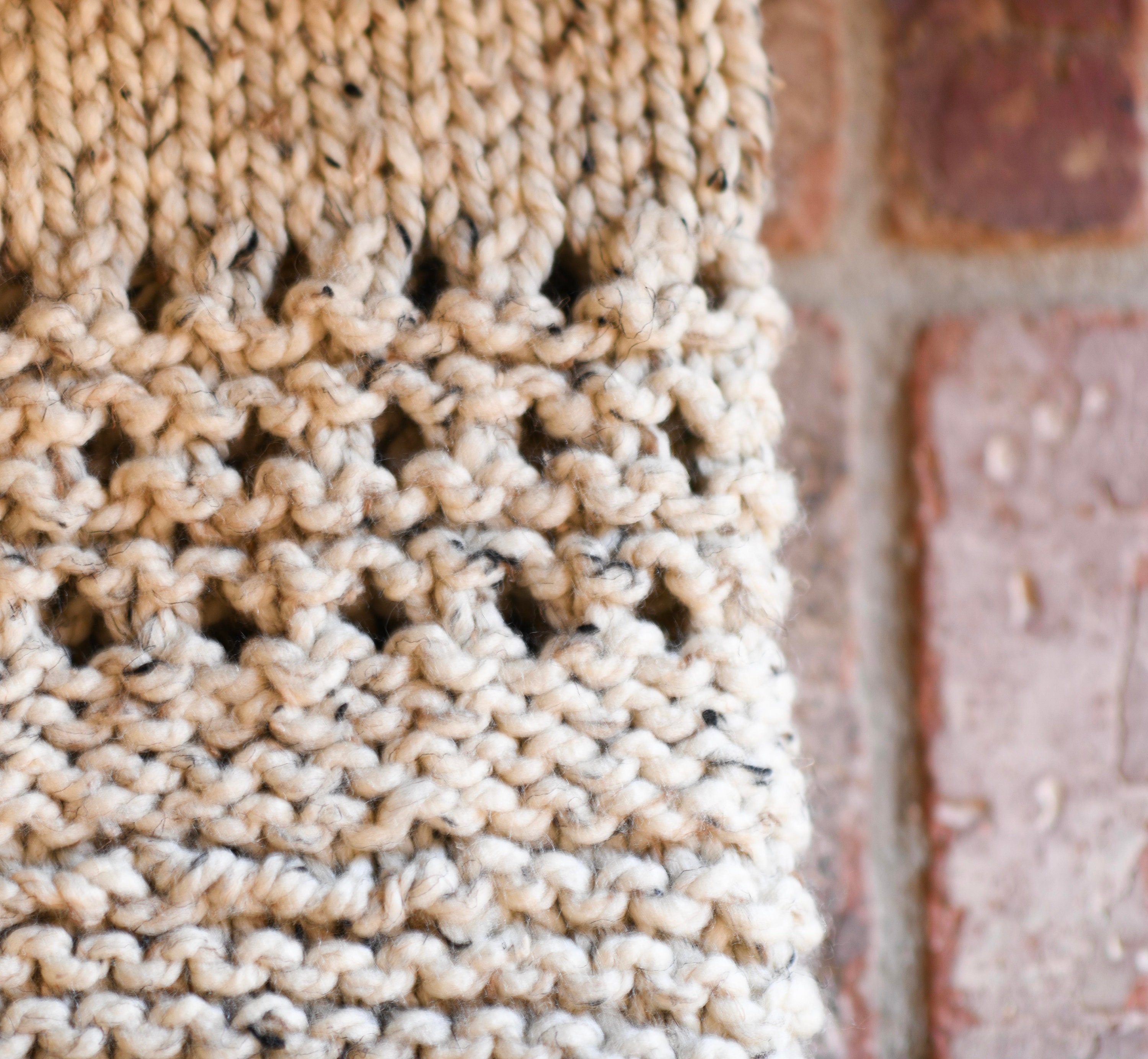 Fall Cuddler Easy Knit Throw Blanket Pattern Chunky Knit - Etsy