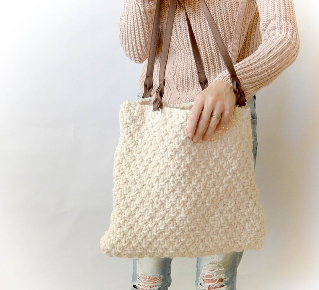 Aspen Bag Chunky Knitting Pattern - Etsy