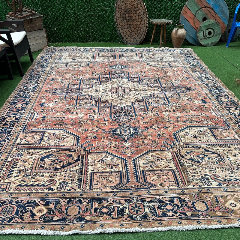 Large Vintage Rug - Etsy